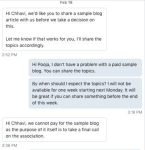 Freelance Writing Clients Asking For FREE Samples? Here Is What You Do